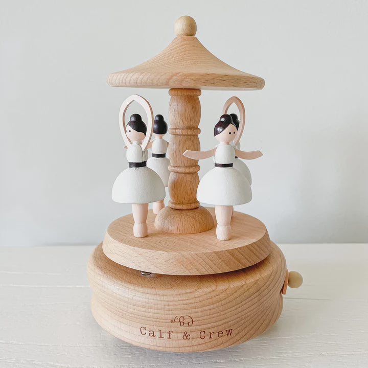 Wooden Musical Carousel| Dancing Ballerina – Wear Wolfie